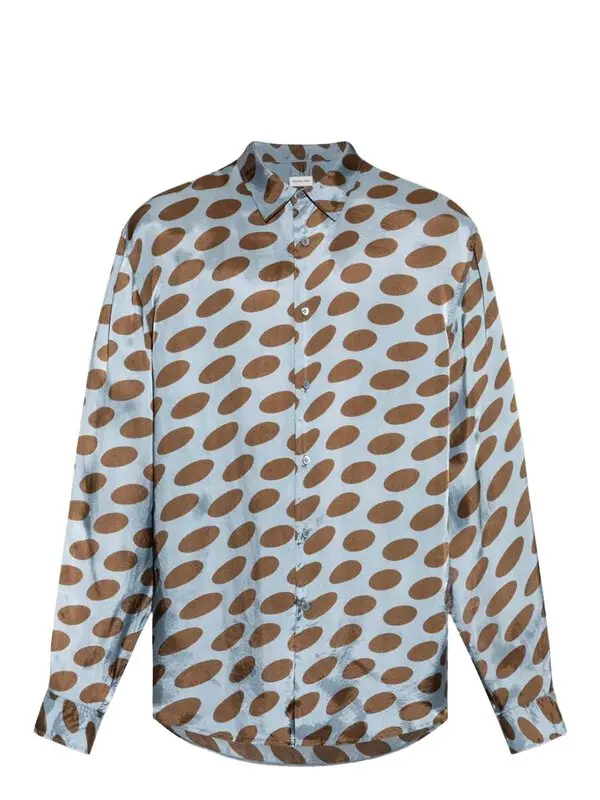 Dries Van Noten Caper Shirt - Gray