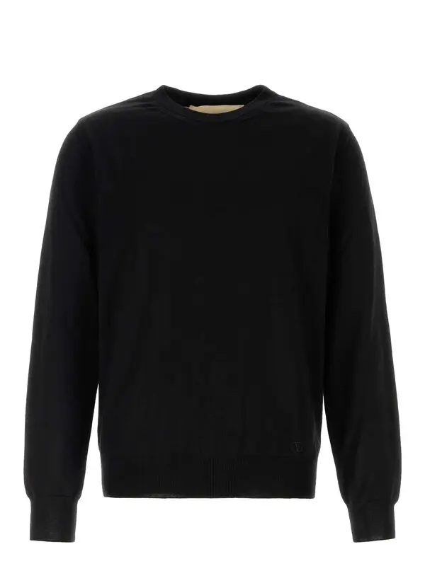 Valentino Garavani Wool Crewneck Pullover - Black
