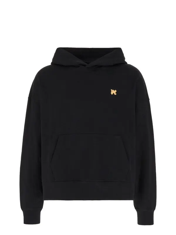 Palm Angels Hooded Sweatshirt With Logo Detail - Multicolor