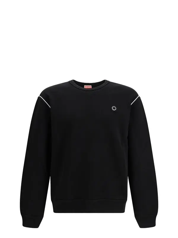 Kenzo Boke Flower 2.0 Embroidered Cotton Sweatshirt - Black