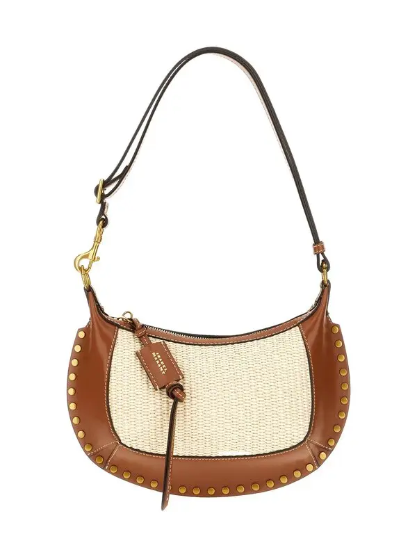 Isabel Marant Étoile Studded Raffia Shopper Bag - Multicolor