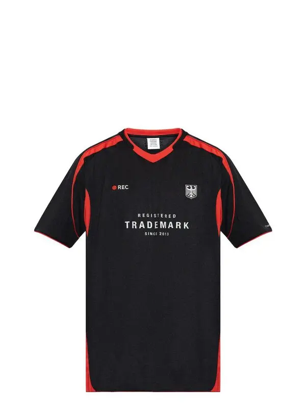 Vetements Logo Print Short Sleeve T-shirt - Black