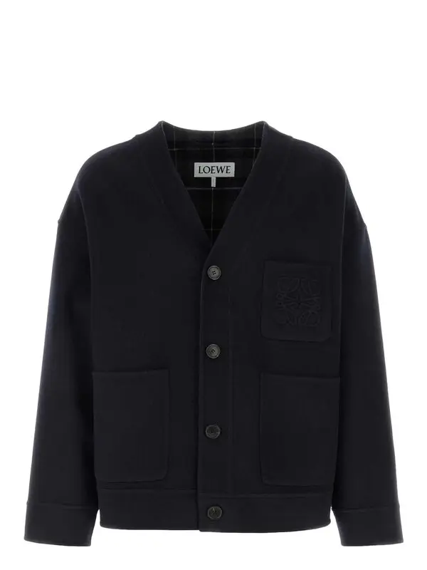 Loewe Wool Blend Cardigan - Blue