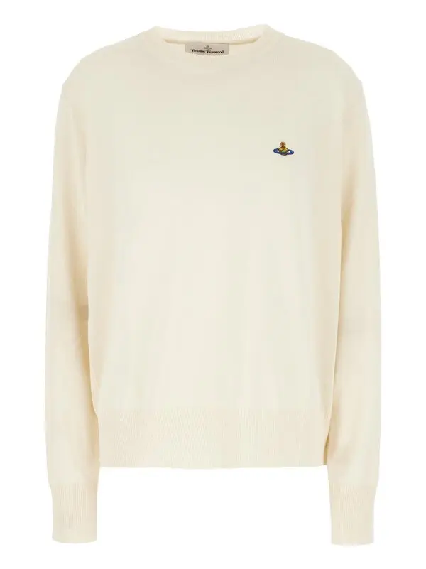 VIVIENNE WESTWOOD Crewneck Sweatshirt With Embroidered Logo - Multicolor