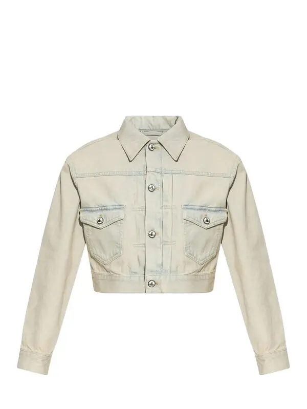 VIVIENNE WESTWOOD Marlene Cropped Denim Jacket - Blue