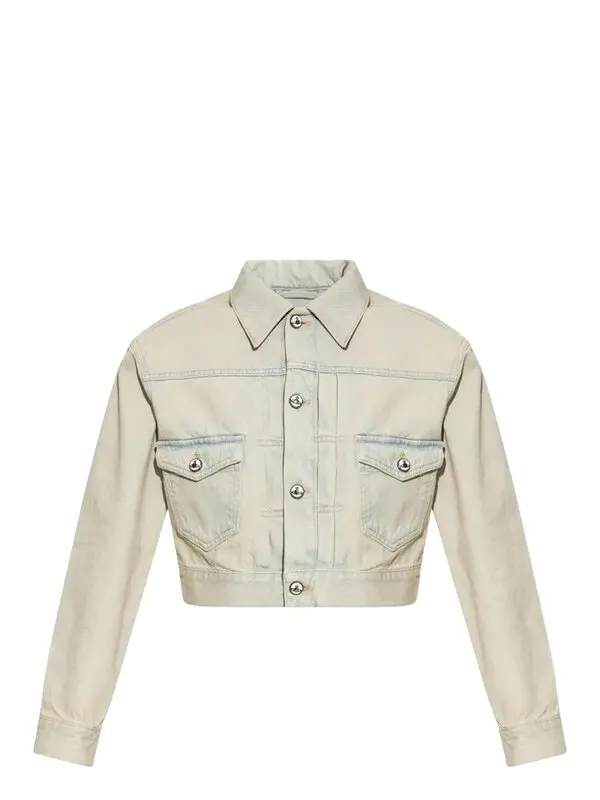 VIVIENNE WESTWOOD Marlene Cropped Denim Jacket - Blue