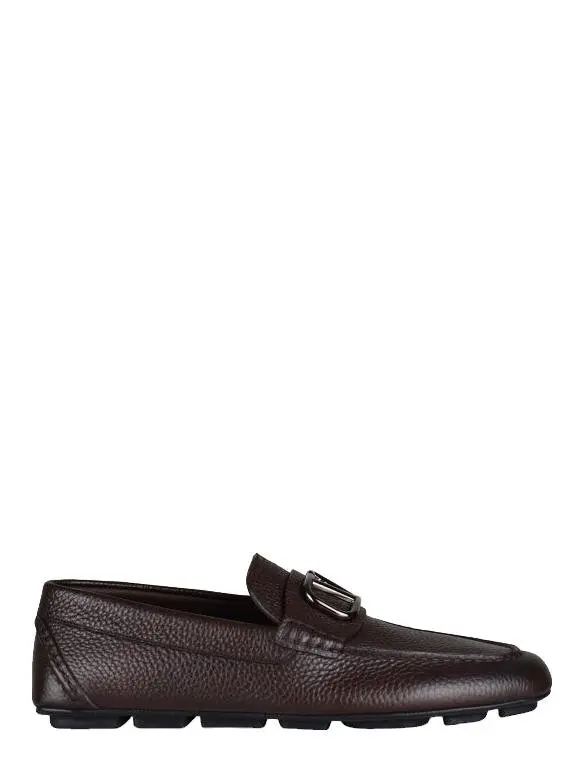 Valentino Garavani Vlogo Loafers - Brown