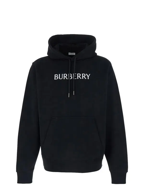 Burberry Cotton Hoodie With Lettering Logo - Multicolor