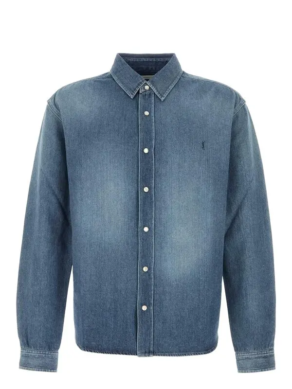 Saint Laurent Denim Shirt - Blue