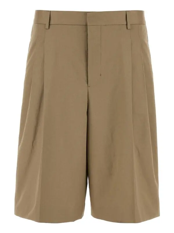 Ami Cotton Bermuda Shorts - Gray