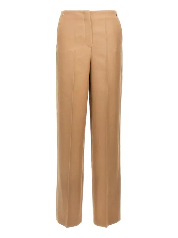 Fendi Grain De Poudre Wool Trousers - Cream