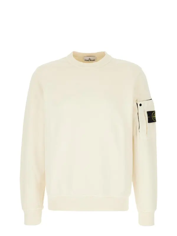 Stone Island Crewneck Sweatshirt With Pocket Detail - Multicolor
