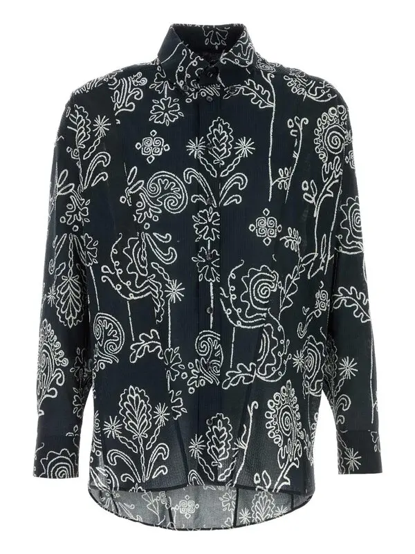 Giorgio Armani Printed Cotton Shirt - Multicolor