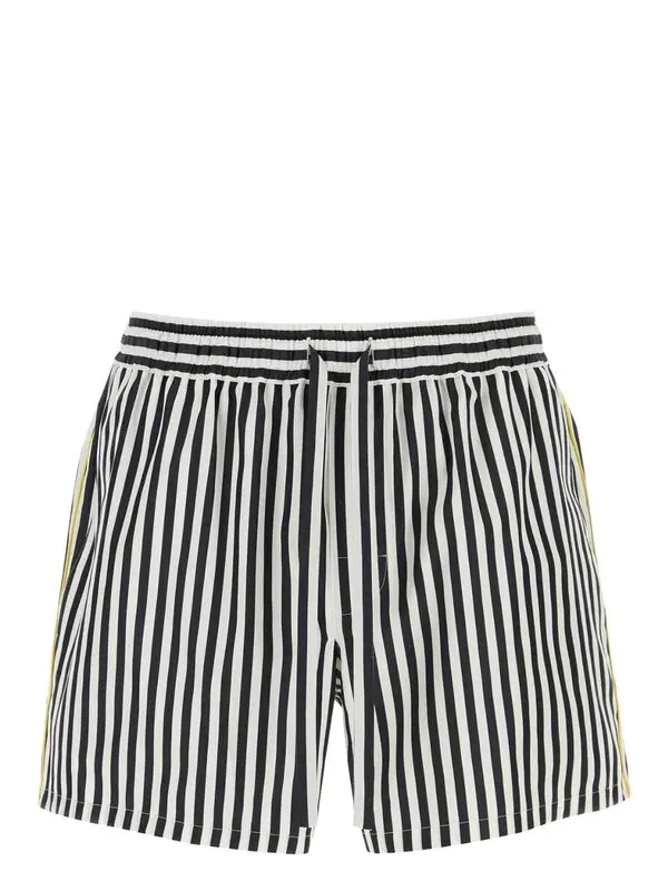 Dolce & Gabbana Embroidered Poplin Bermuda Shorts - Multicolor