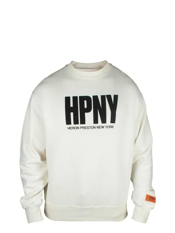 Heron Preston Crew Neck Cotton Sweatshirt - White