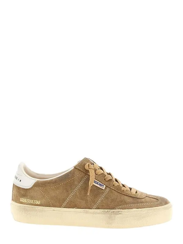 GOLDEN GOOSE Soul Star Suede Sneakers - Brown