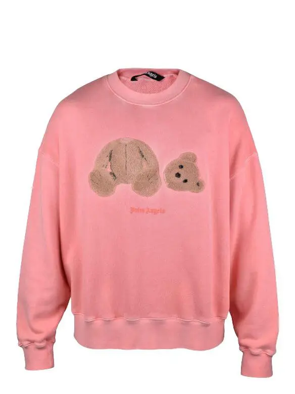 Palm Angels Teddy Bear Sweatshirt - Pink