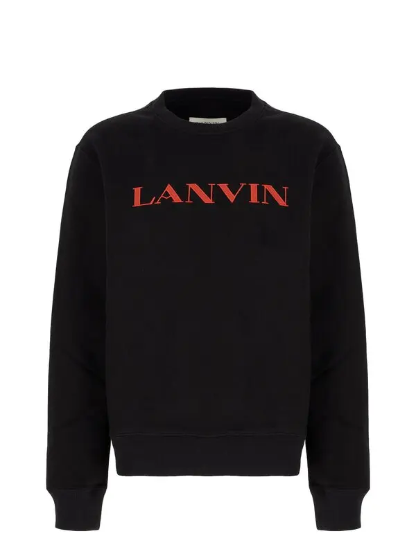 LANVIN Embroidered Logo Sweatshirt - Multicolor