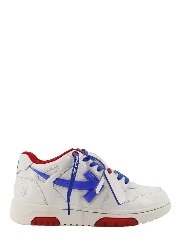 Off-White Out Of Office" Bubble Arrow Leather Sneakers - Multicolor