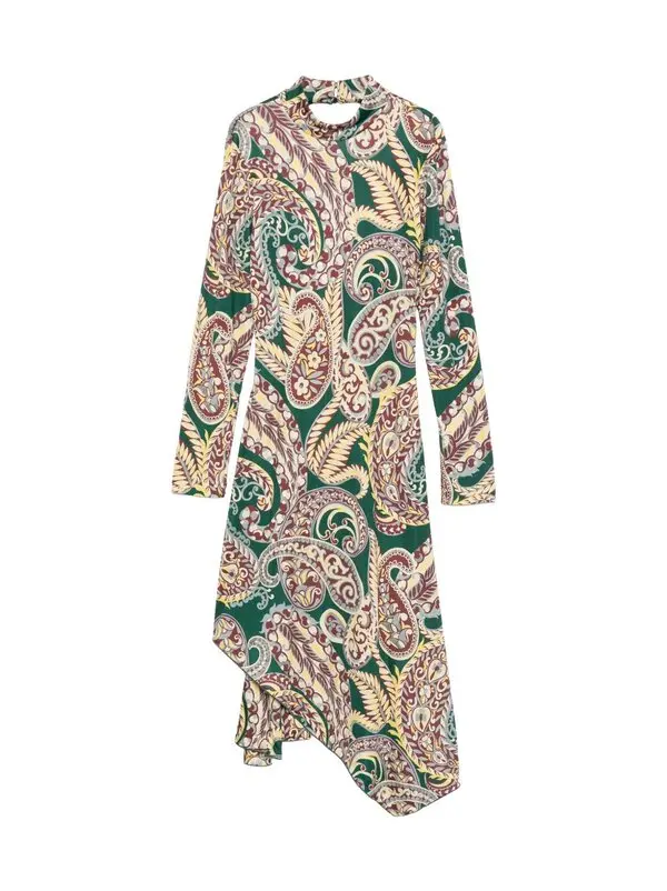 Etro Paisley Print Midi Dress - Multicolor