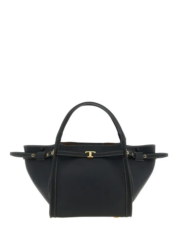 TOD'S Small 'tim' Shopping Bag - Black
