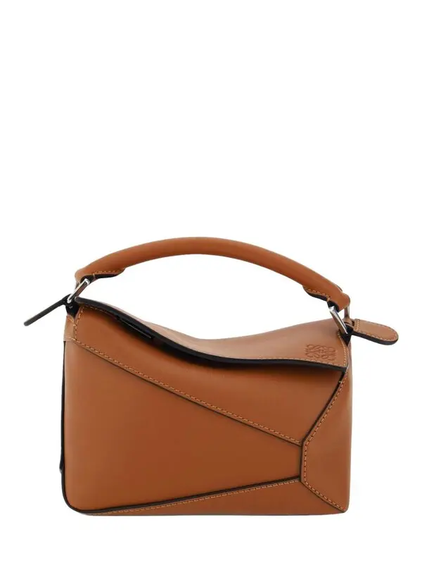 Loewe Mini Puzzle Bag In Classic Calfskin - Brown