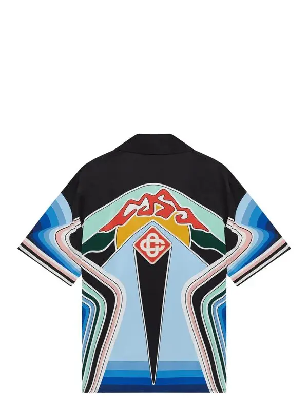 Casablanca Graphic Mountain Print Shirt - Multicolor