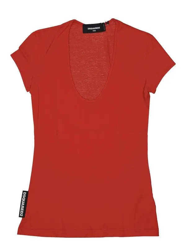 Dsquared2 Cotton Logo T-shirt - Red