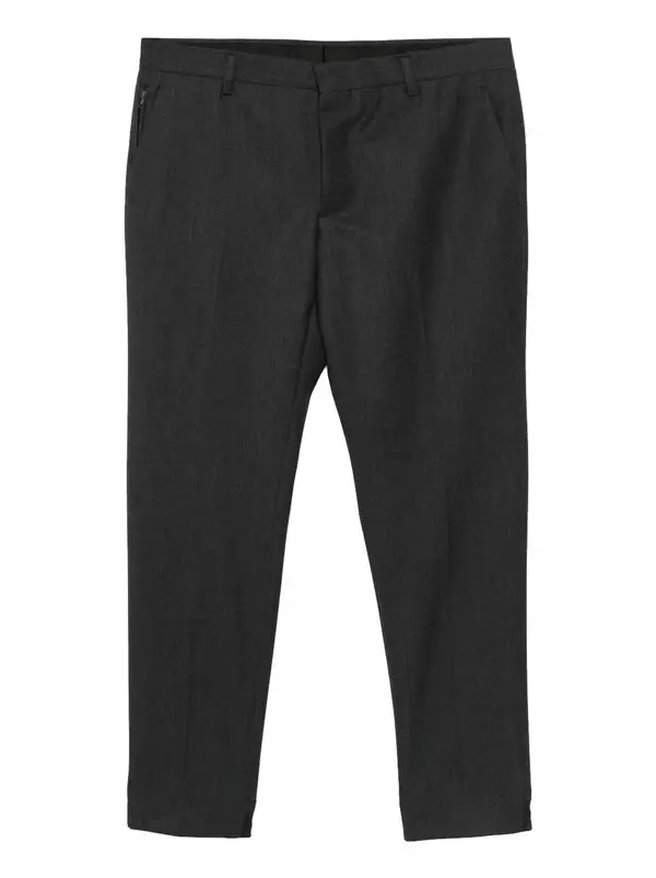 Prada Wool Slim Fit Trousers - Multicolor