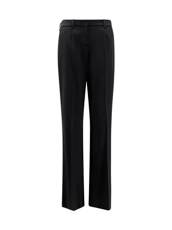 Balenciaga Slim Tailored Wool Trousers - Black