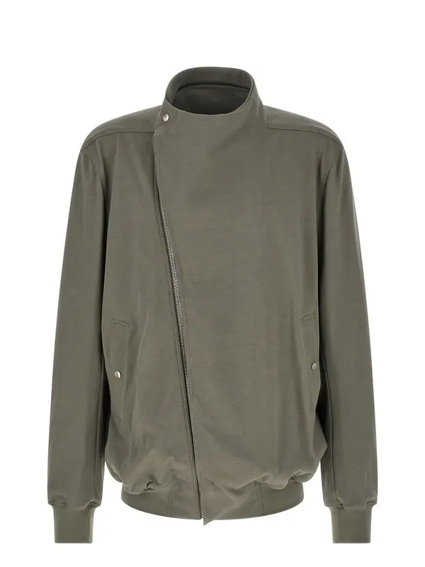 Rick Owens Hollywood Flight Oversized Cotton Sweatshirt - Gray