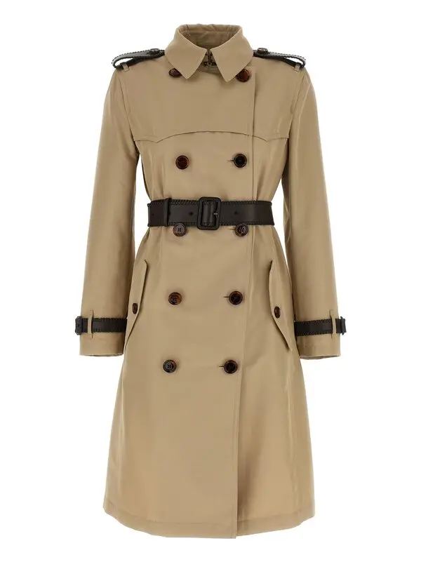 Burberry Foxfield Trench Coat - Cream