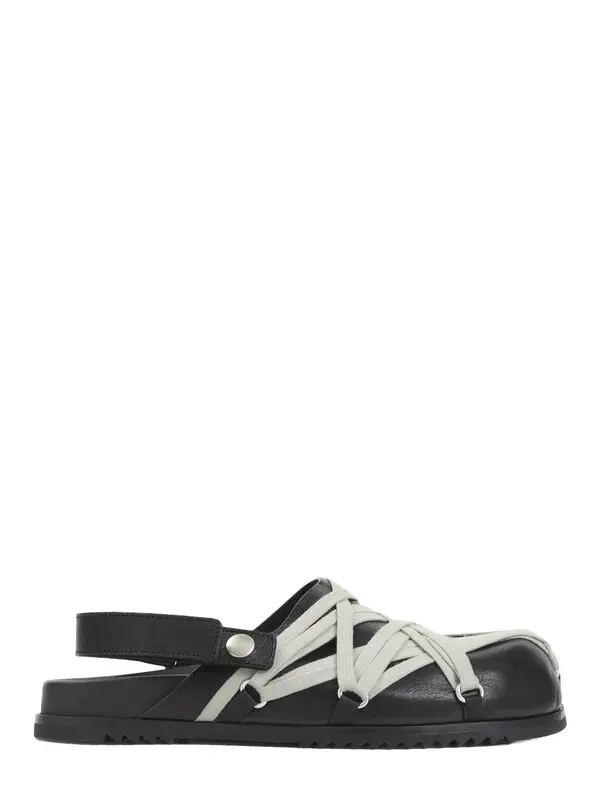 Rick Owens Megalace Granola Mule - Black