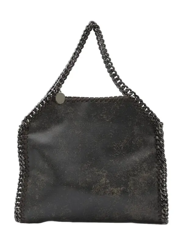 Stella McCartney Falabella Mini Bag In Antiqued Suede - Brown