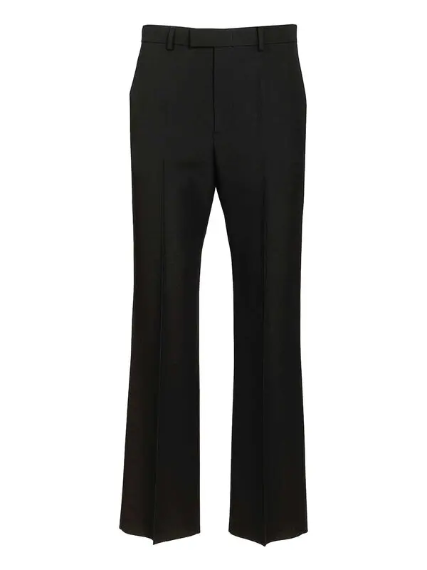 Valentino Garavani Formal Wool Trousers - Black