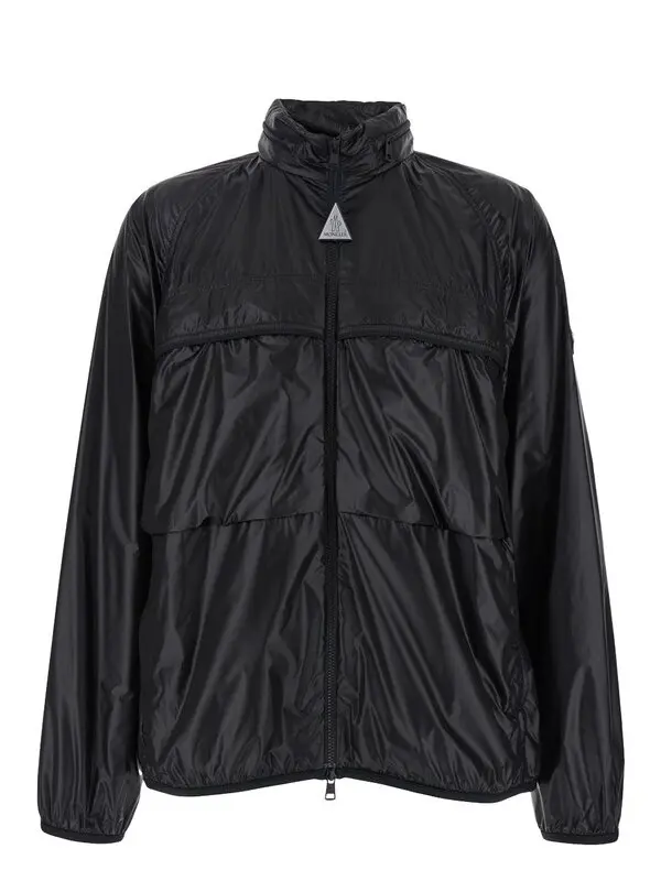 Moncler Anubis Lightweight Nylon Jacket With Packable Design - Black