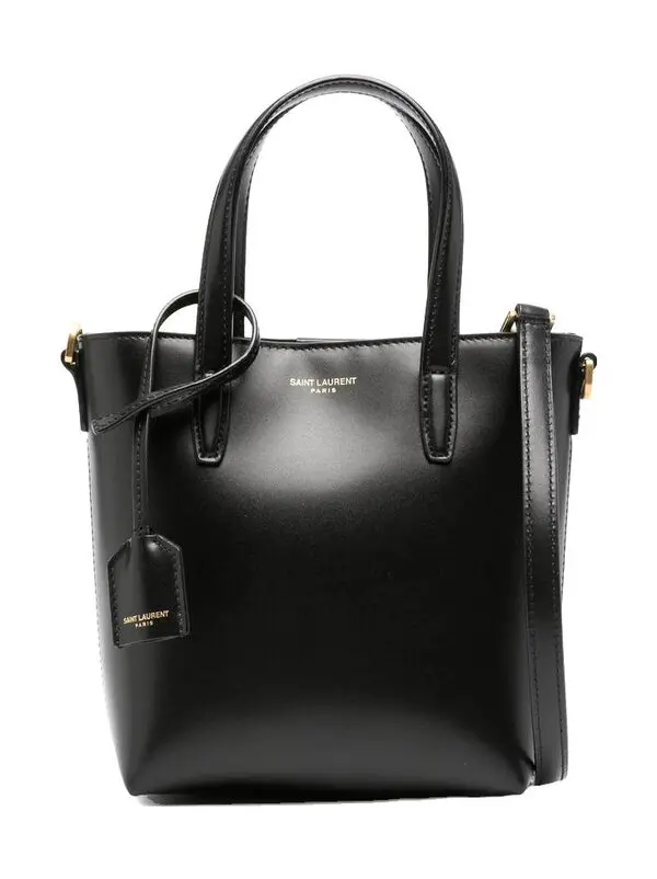 Saint Laurent Leather Tote Bag - Black
