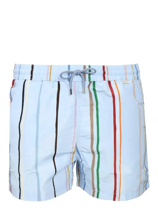 Paul Smith Striped Swim Shorts - Blue