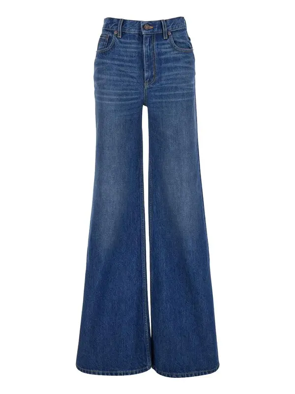 Chloé High Waisted Wide Leg Jeans - Multicolor
