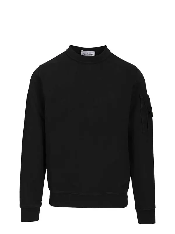 Stone Island Cotton Crewneck Sweatshirt - Blue