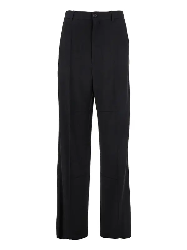 Balenciaga Wool Blend Tailored Pants - Multicolor