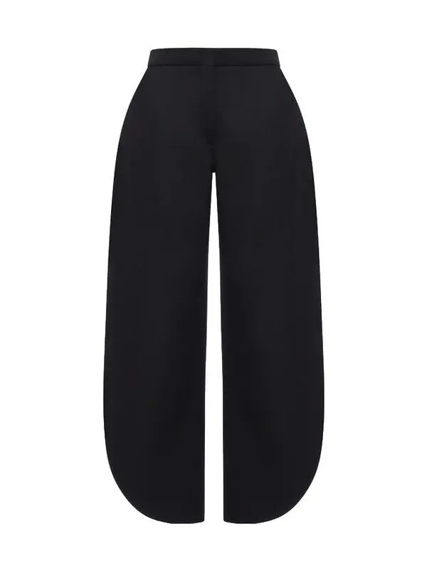Alaïa High-waisted Split Leg Trousers - Black