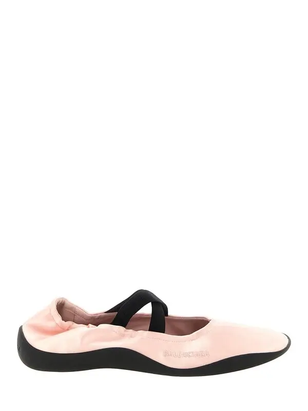 Balenciaga Shibuya Satin Ballet Flats - Pink