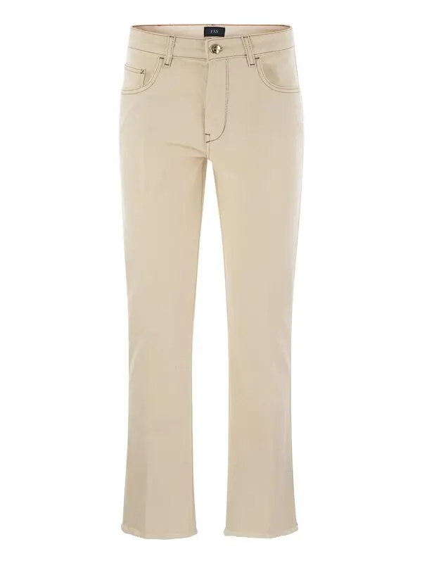 FAY Skinny 5-pocket Trousers - Multicolor