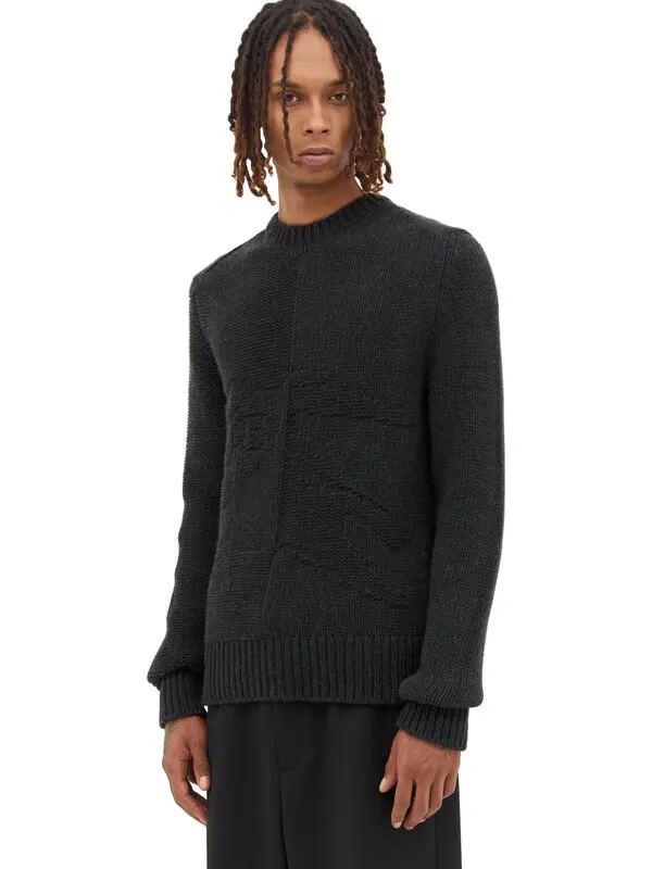 Burberry Cashmere Crewneck Sweater - Black