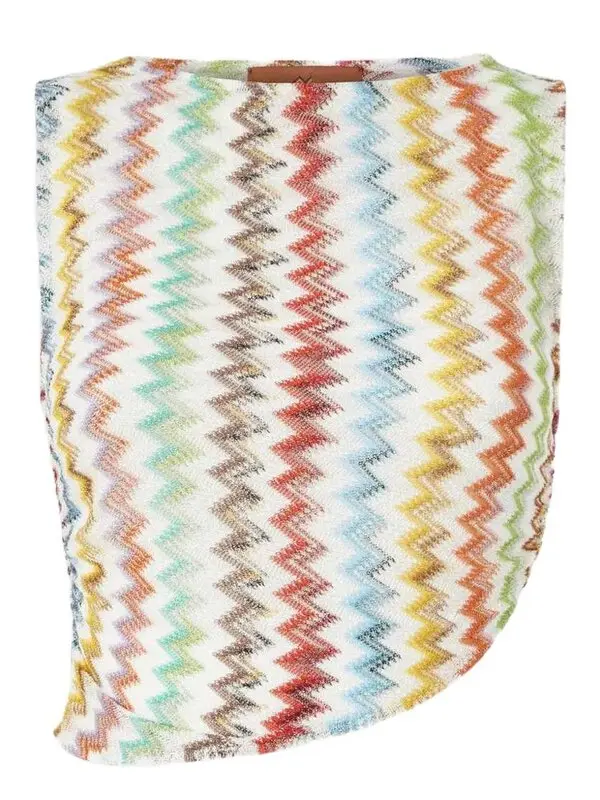 Missoni Zigzag Pattern Cropped Sleeveless Top - Multicolor