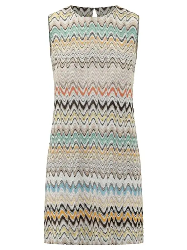 Missoni Zigzag Knit Sleeveless Dress - Multicolor