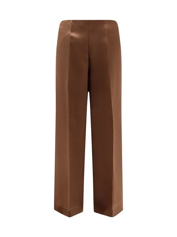 Alberta Ferretti Silk Wide-leg Trousers - Multicolor