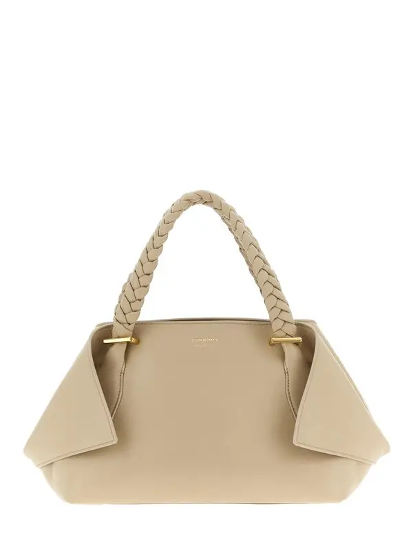 FERRAGAMO Calf Leather Handbag - Gray
