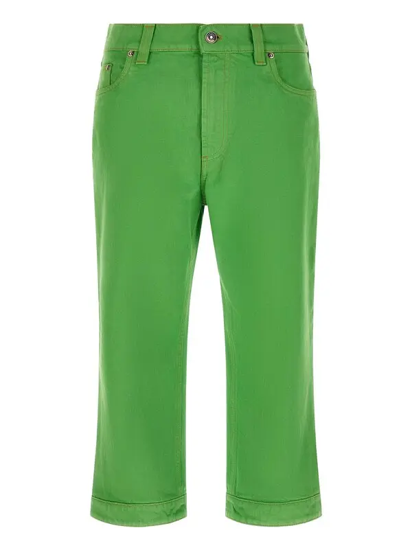 Versace Capri Jeans With Medusa Detail - Green